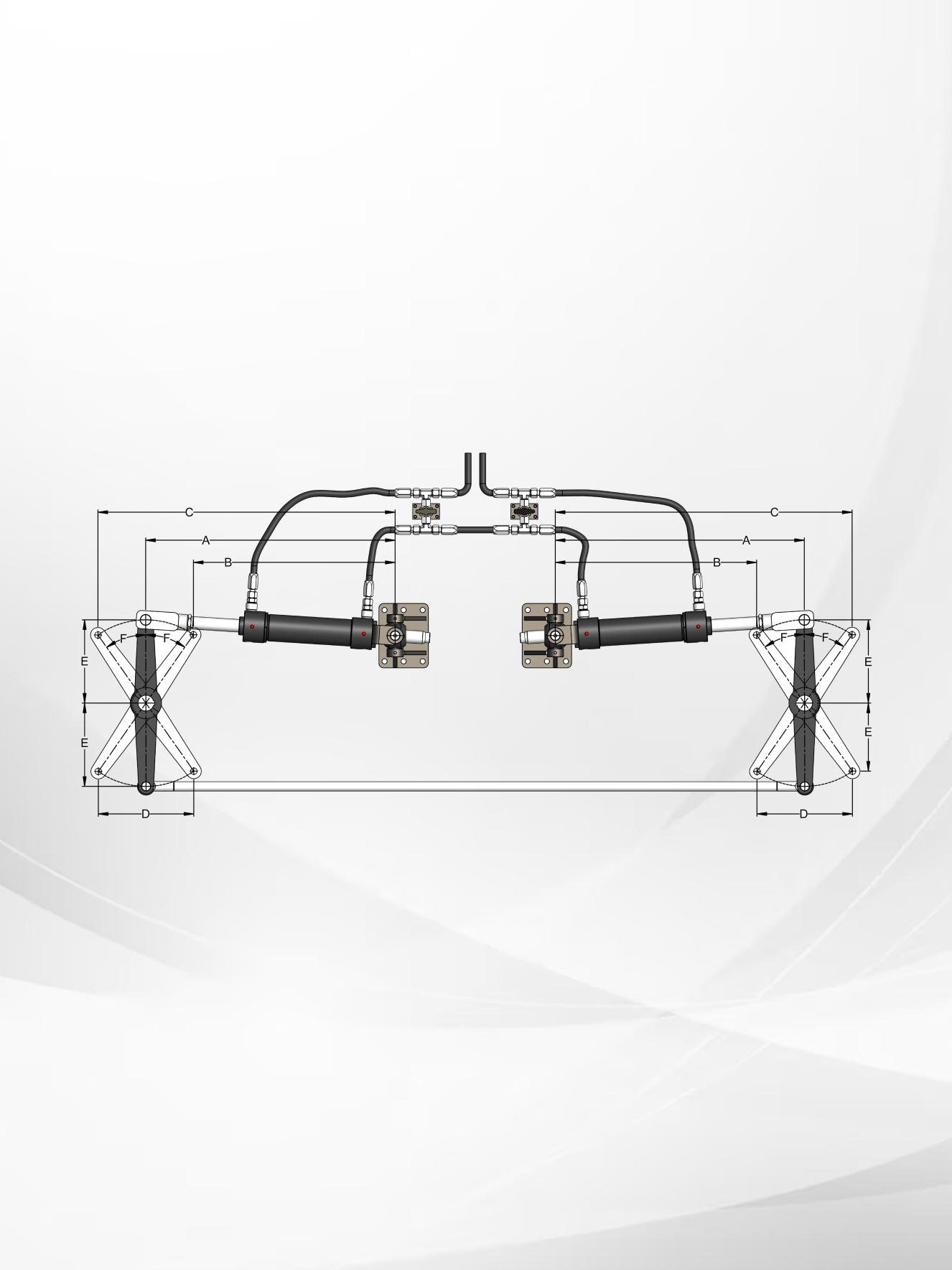 Twin Rudders-Twin Balanced | Hydraulic Steel Cylinders
