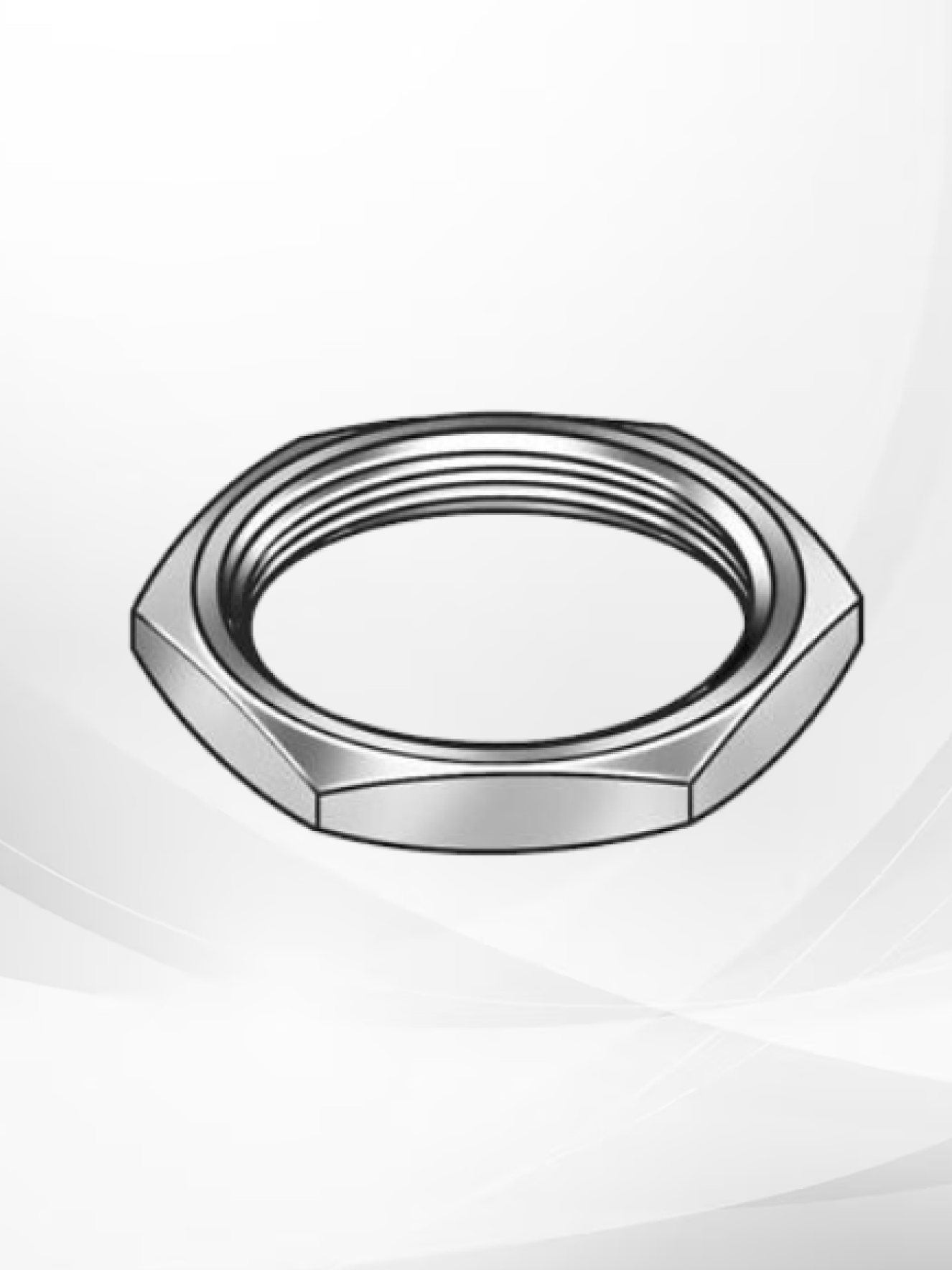 Multisteer | SS rod end nut for IB cylinder | RE-NT-75