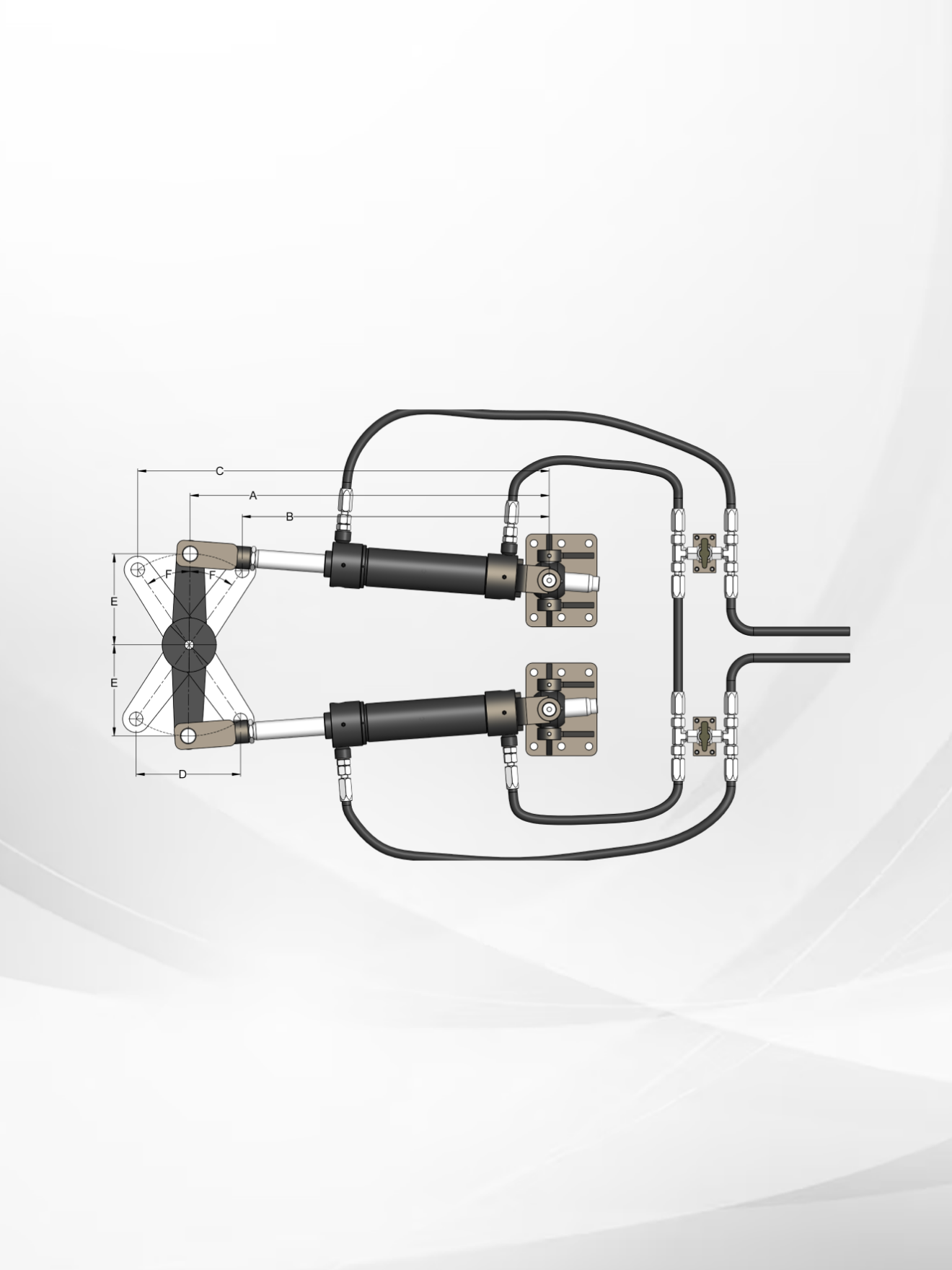 Twin Rudders-Twin Balanced | Hydraulic Steel Cylinders